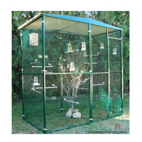 Aviaries for little birds: 2 sqm garden aviary with door IMOR®